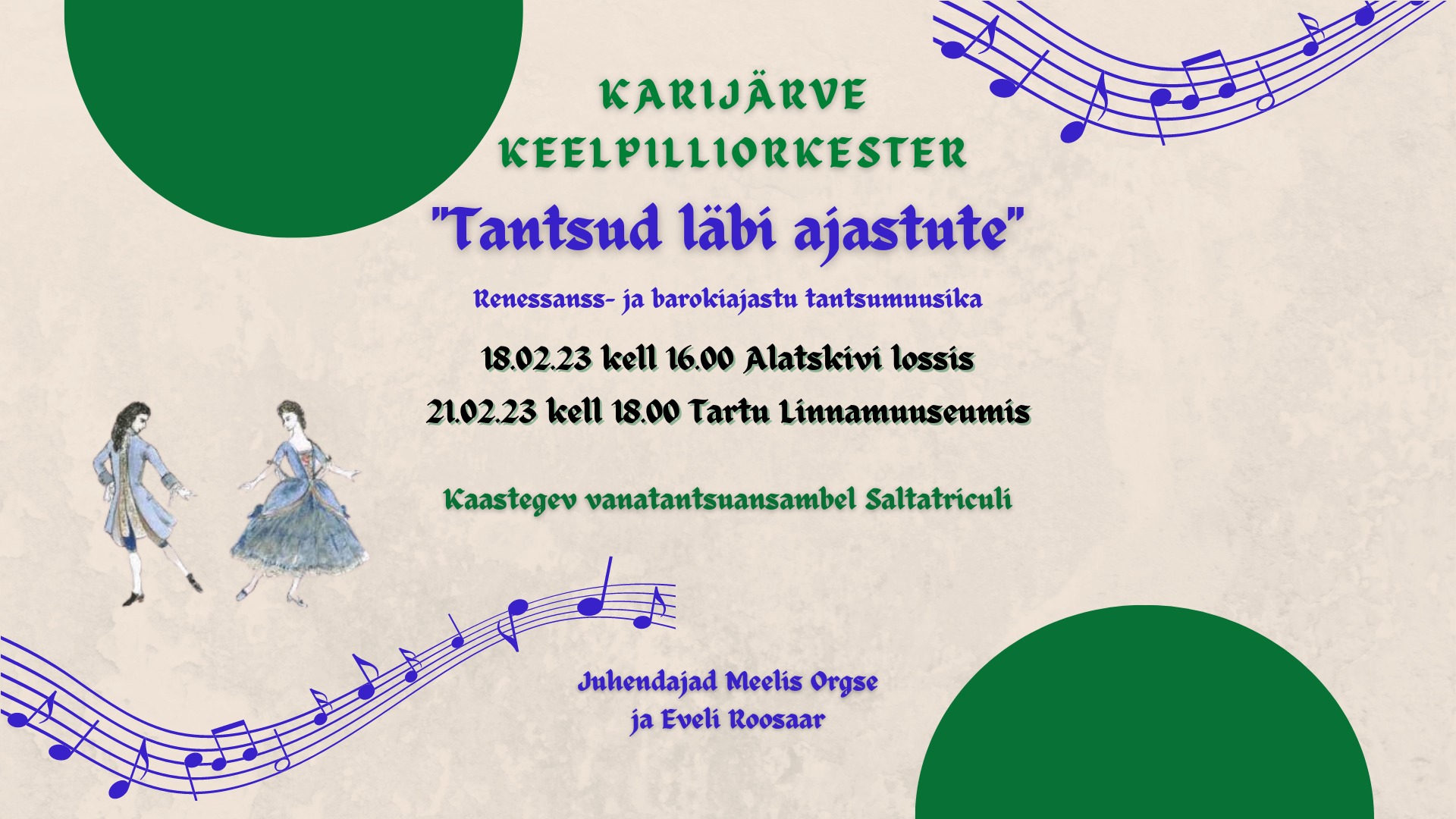 Tantsud läbi ajastute: renessanss ja barokk - Tartu Linnamuuseum :Tartu ...